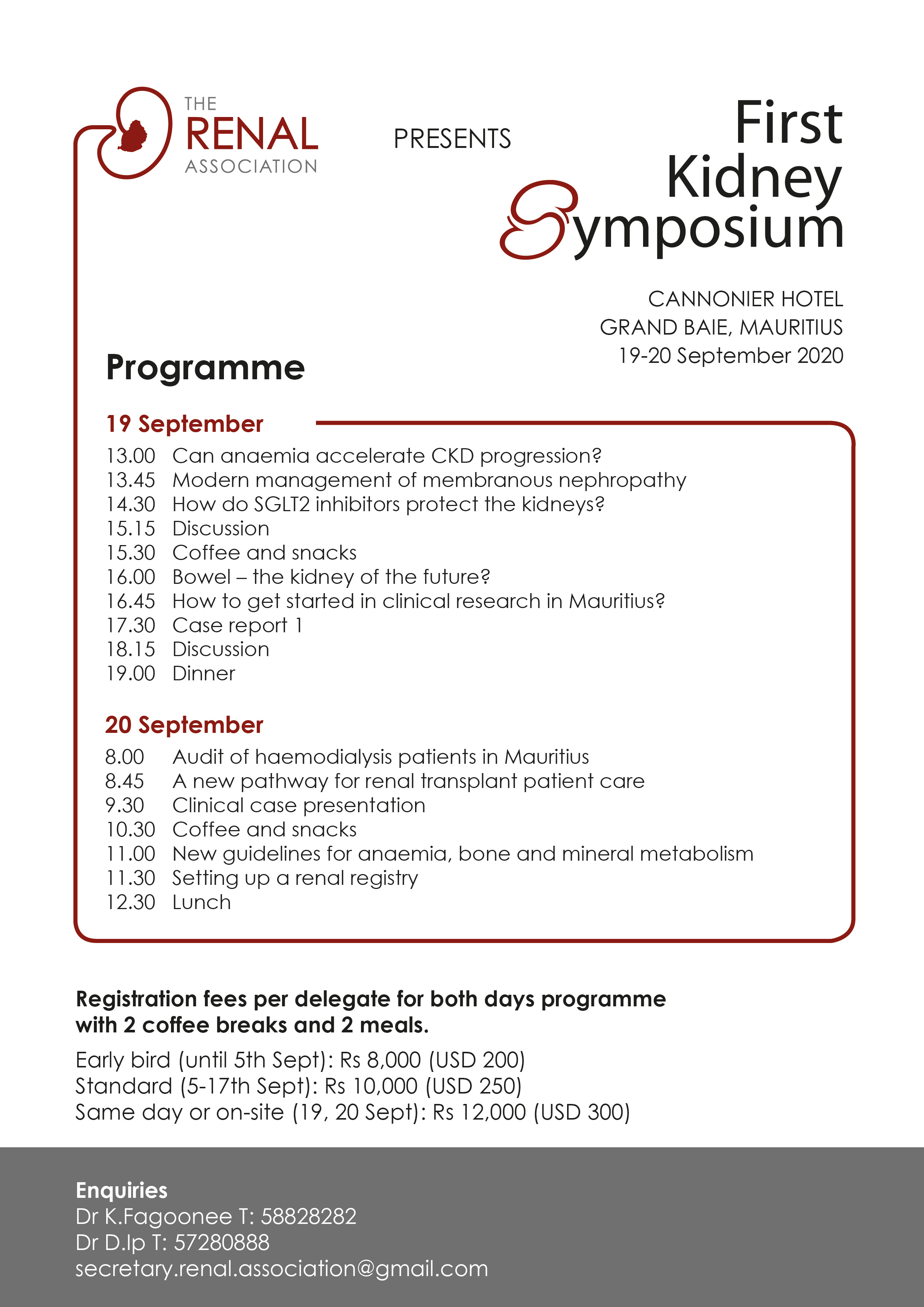 First Kidney Symposium – Renal Association of Mauritius